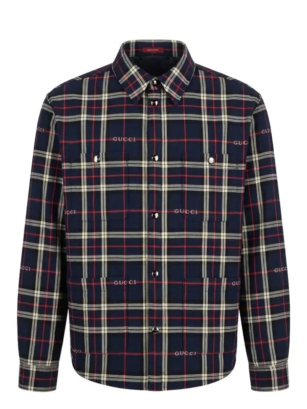 Gucci Tartan Jacquard Padded Shirt - Multi-color