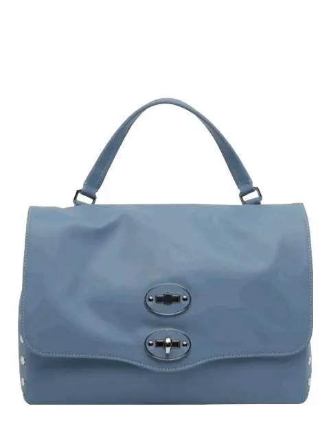 ZANELLATO Twist Hook Postina Saeta Small Tote Bag - Blue
