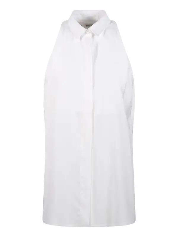 DARKPARK Sleeveless Shirt Top - White