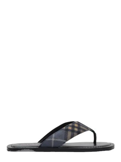 Burberry Check Pavilion Sandals - Wave Blue
