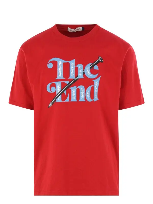 Undercover The End Crewneck T-shirt - Red