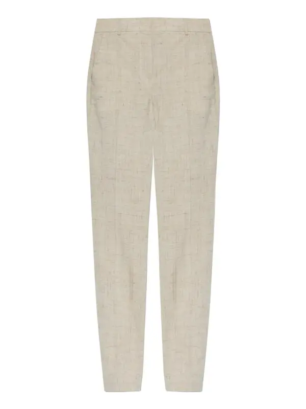 Moschino Straight-leg Tailored Pants With Belt Loops - Cream