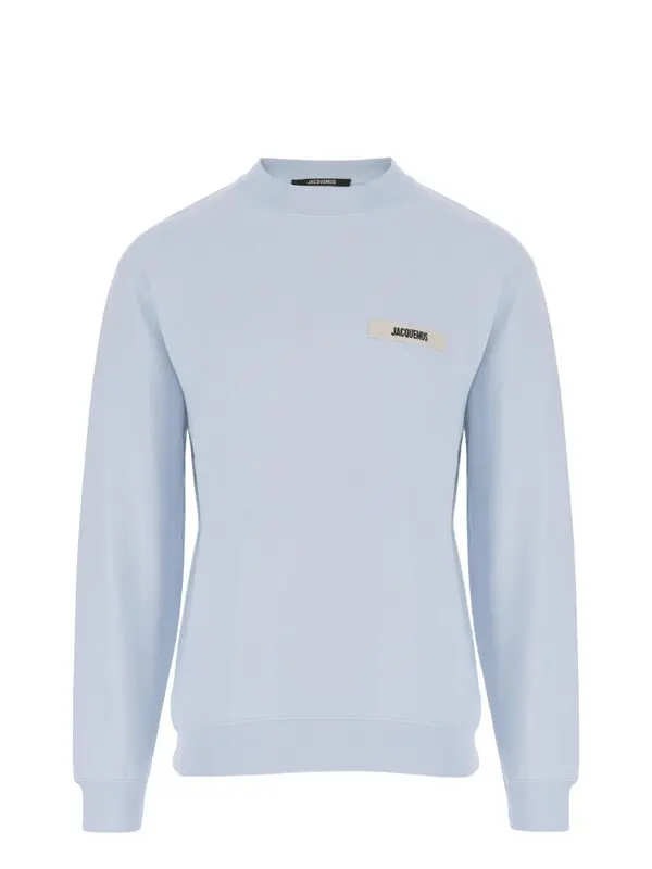 Jacquemus Logo Patch Crewneck Sweatshirt - White