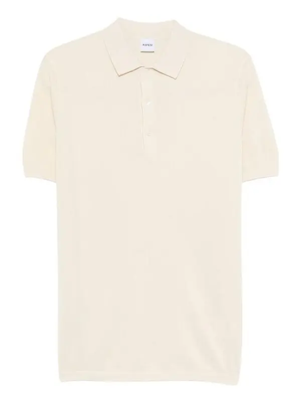 Aspesi Short Sleeve Polo Shirt - White