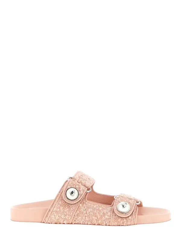 JIMMY CHOO Fayence Flat Sandals - Nude