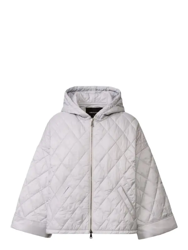 Fabiana Filippi Quilted Hooded Jacket - White
