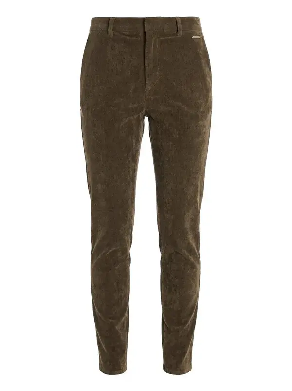 Gucci Stretch Velvet Leggings - Brown