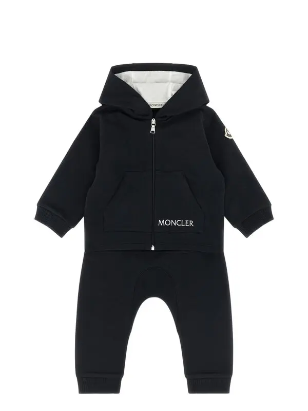 Moncler Zipped Hooded Sweatshirt And Track Pants Set - Blue