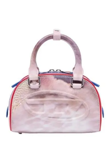 DIESEL® 1dr Dome Mini Crossbody Bag - Pink/blue