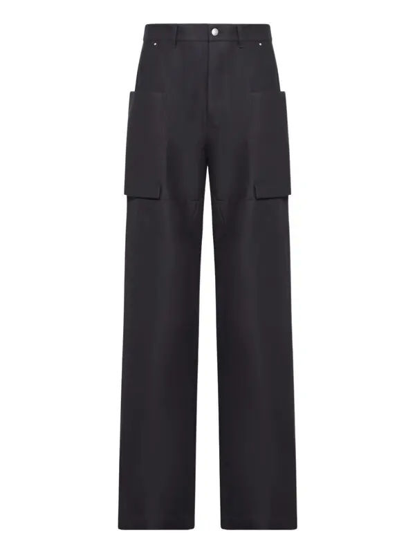 Rick Owens Straight-leg Cargo Trousers - Black