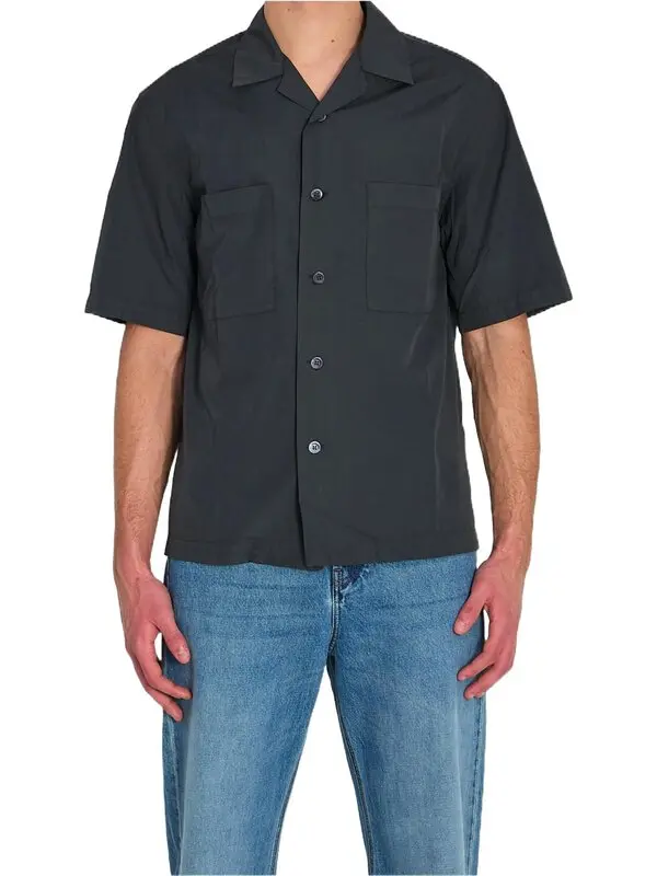 Barena Venezia Solana Camp Collar Shirt - Black
