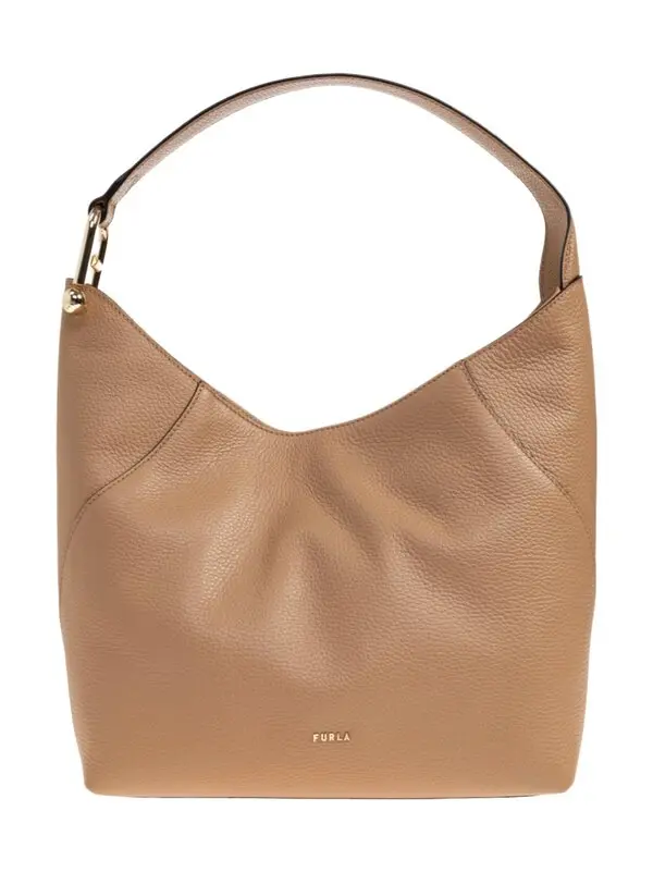 Furla Lara Medium Shoulder Bag - Nude