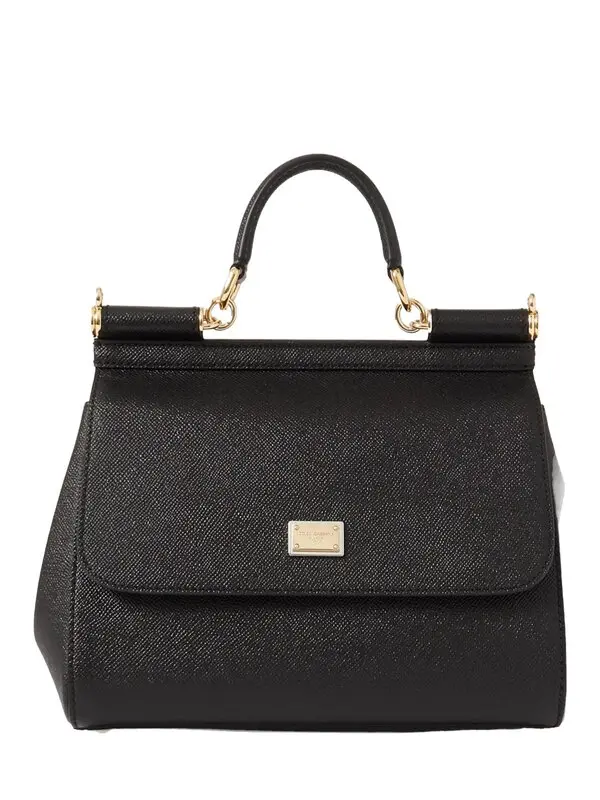 Dolce & Gabbana Sicily Medium Shoulder Bag - Black