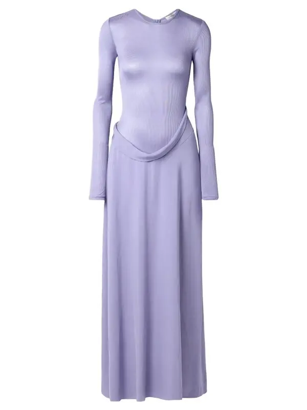 Christopher Esber Cowl Neck Maxi Dress - Lavender