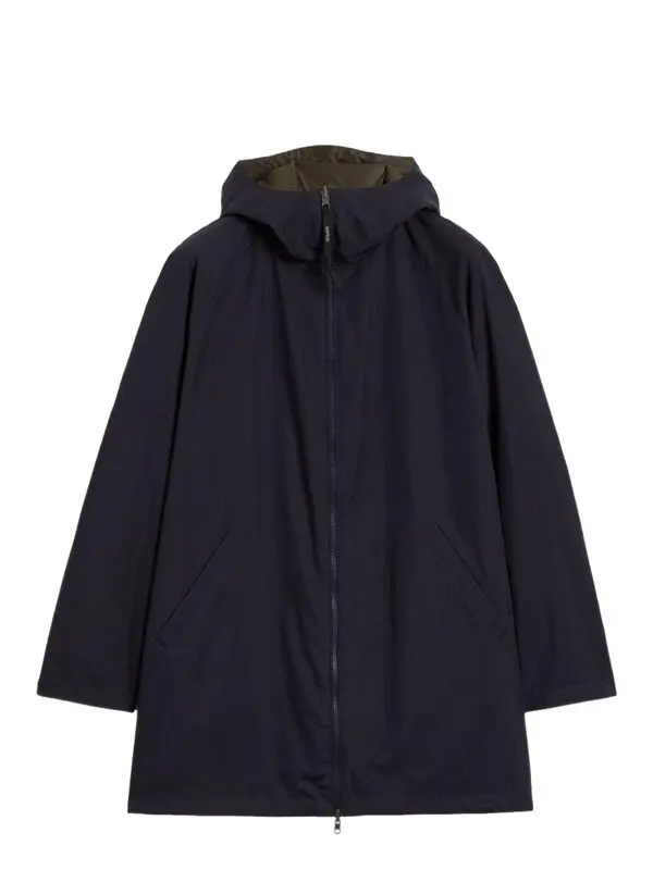 Aspesi Reversible Hooded Zip-up Jacket - Black