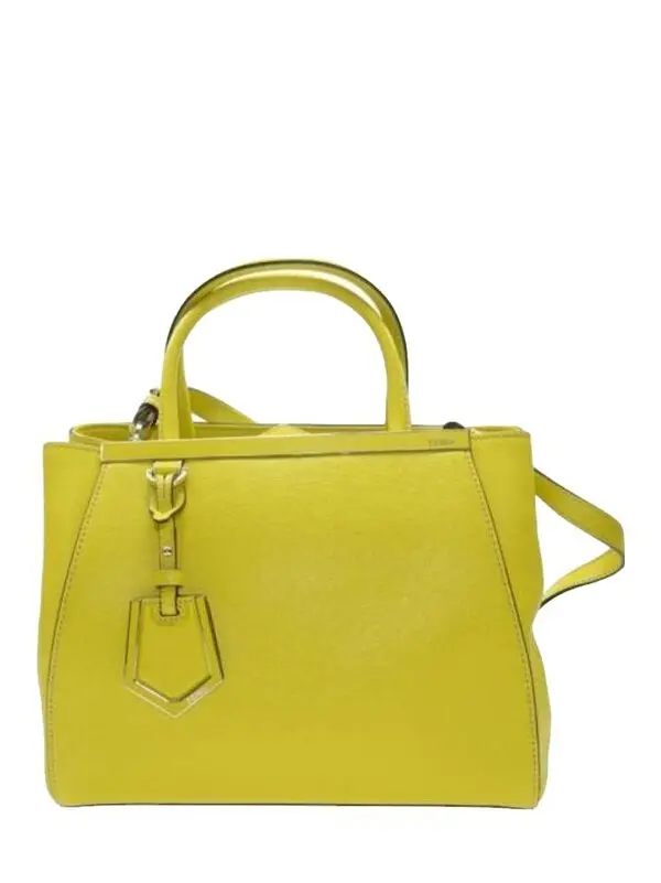 Fendi Logo Handbag - Yellow
