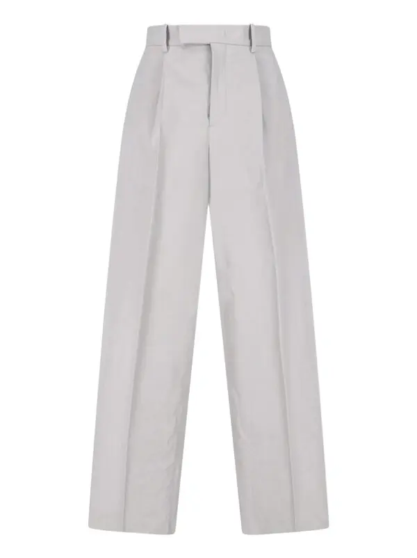 JIL SANDER Pleated Wide-leg Trousers - White