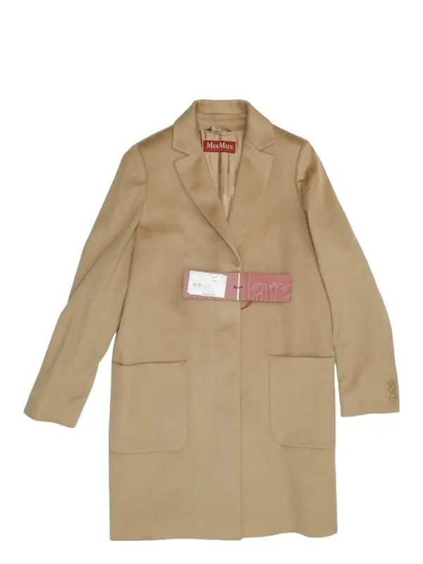 Max Mara Single-breasted Mid-length Coat - Nude