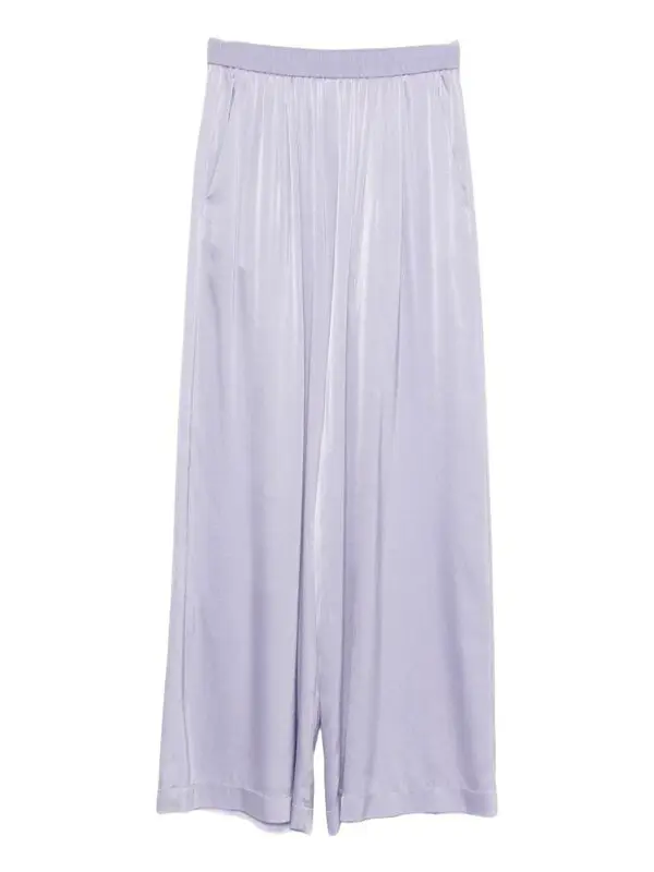 FORTE_FORTE Elasticated Waistband Trousers - Lilac