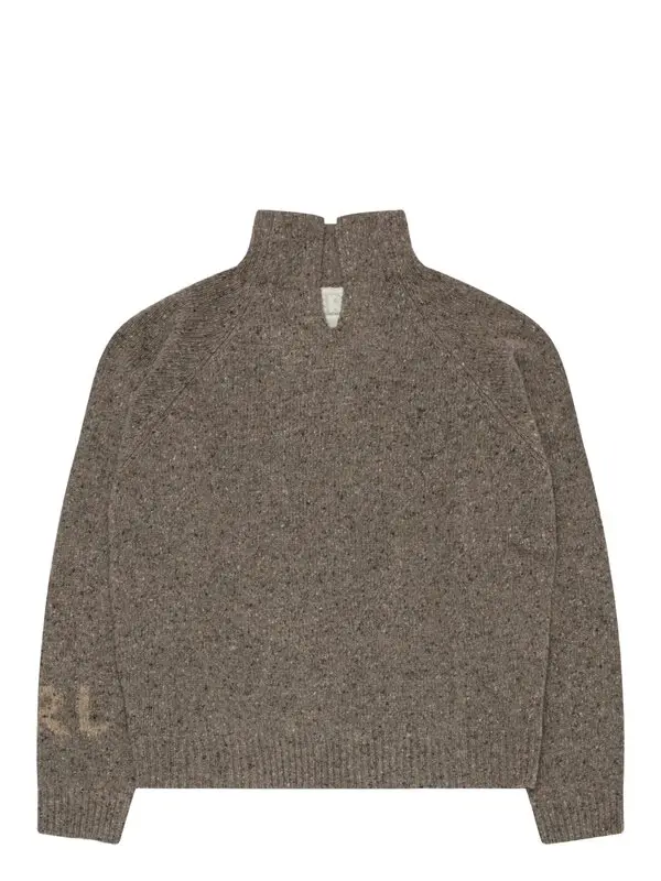 ERL Mock Neck Knitted Sweater - Grey