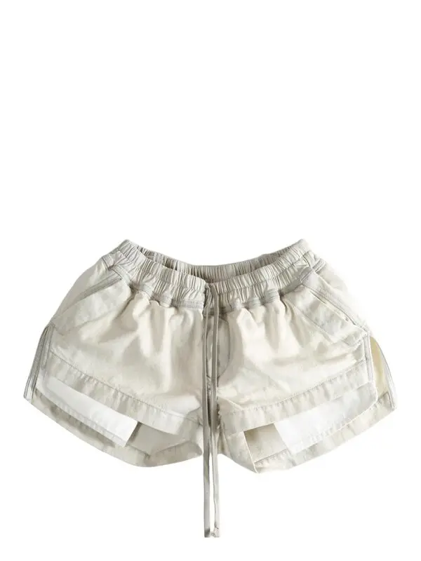 Rick Owens Fog Drawstring Shorts - White