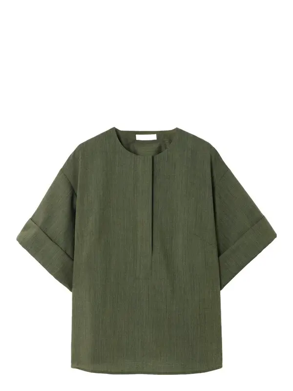 JOSEPH Yani Wool Shirt - Military Green