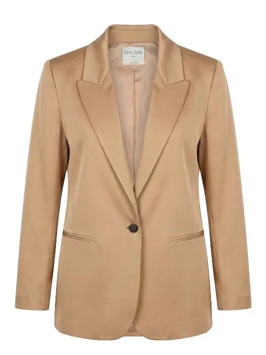 FORTE_FORTE Patch-pocket Blazer - Nude