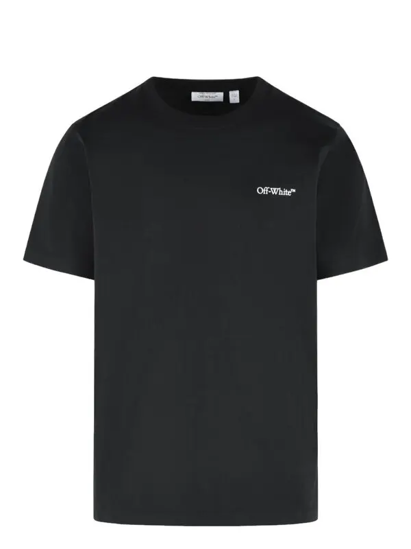 Off-White Logo Printed Crewneck T-shirt - Black
