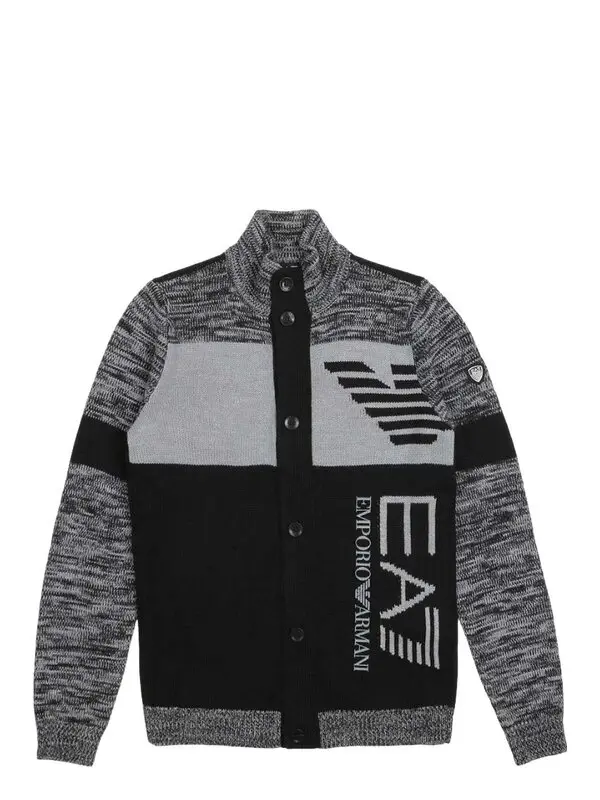EA7 Knitted Cardigan - Black