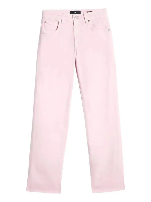 7 For All Mankind Calie Straight Ankle Jeans - Rosy