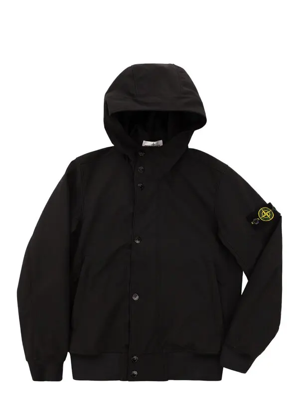 Stone Island Hooded Jacket - Black