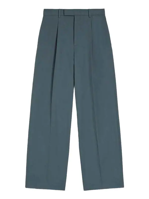 JIL SANDER Pleated Wide-leg Trousers - Sea-blue