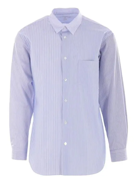 Comme Des Garçons Striped Shirt - Blue