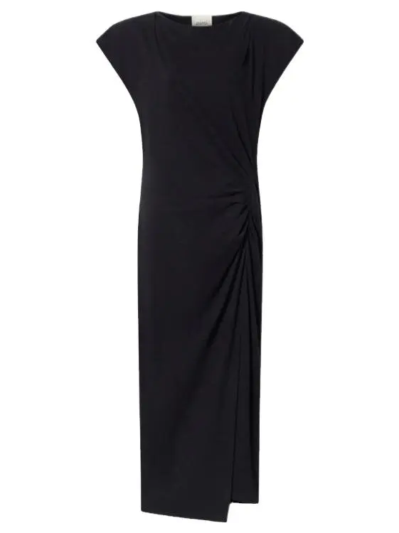 Isabel Marant Étoile Pleated Slit Dress - Black