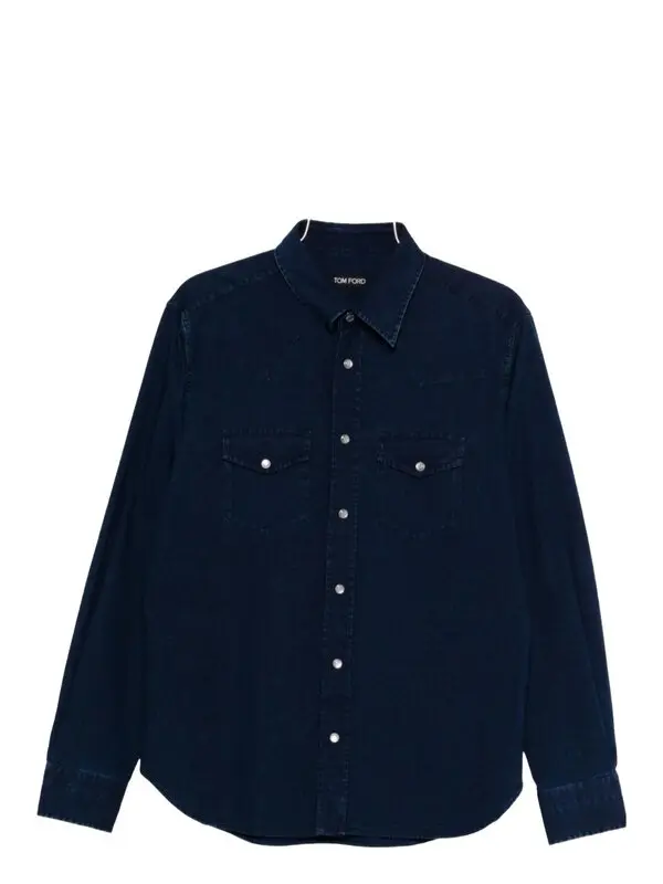 TOM FORD Western Denim Shirt - Black
