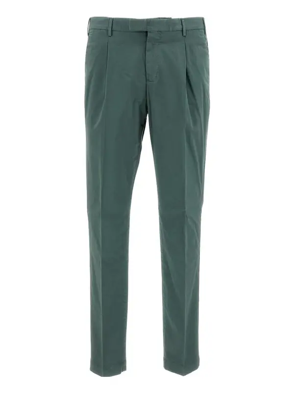 PT TORINO Pleated Trousers - Green