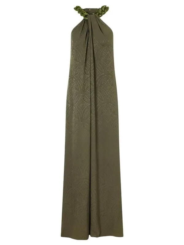JOSEPH Embellished Backless Maxi Dress - Green