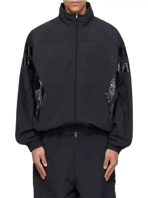 Vetements Patchwork Detail Track Jacket - Black/black