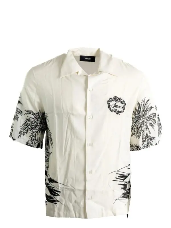Amiri Pattern-printed Short-sleeved Shirt - Nude