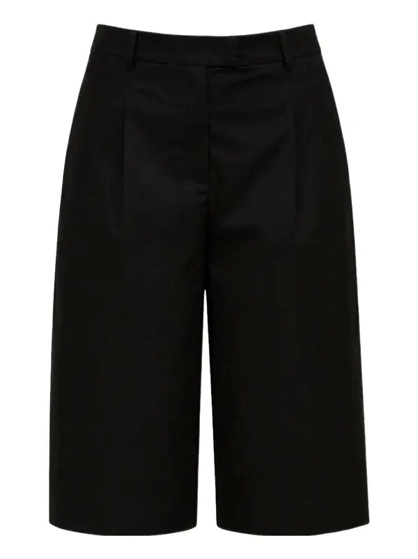 Patrizia Pepe Pleated Tailored Shorts - Black