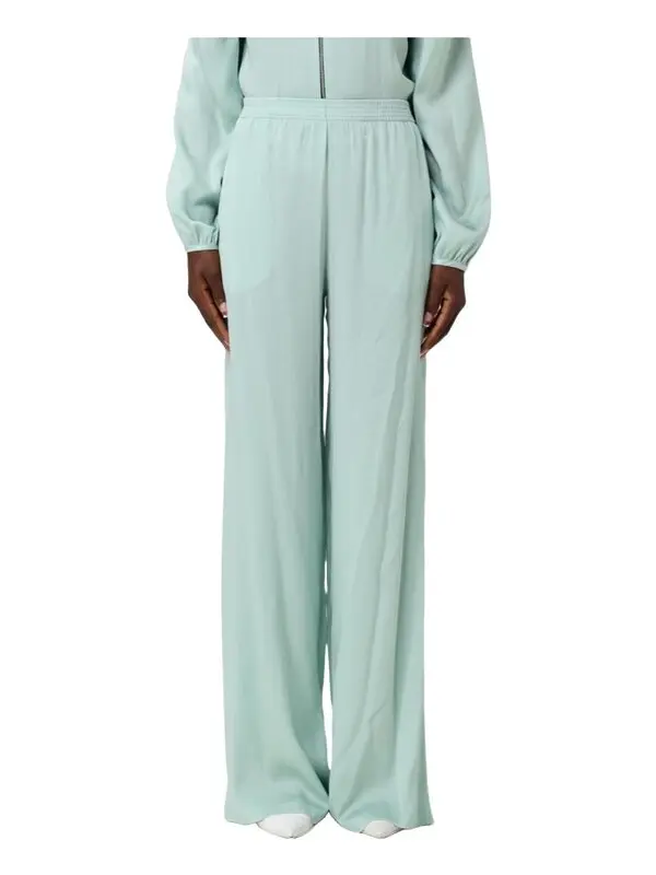 Fabiana Filippi Elasticated Waist Wide-leg Trousers - Green