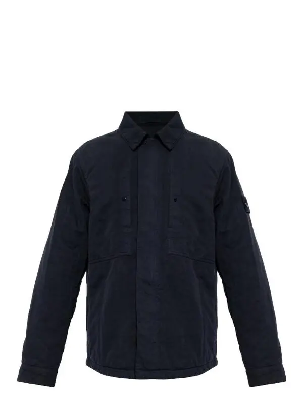 Stone Island Long Sleeve Jacket - Navy Blue