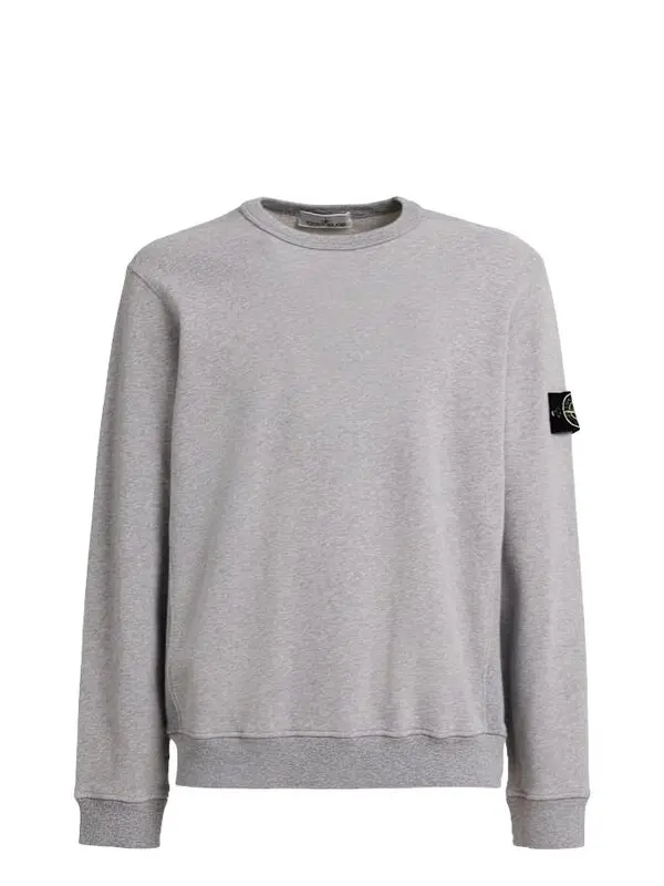 Stone Island Brushed Cotton Sweatshirt - Gray