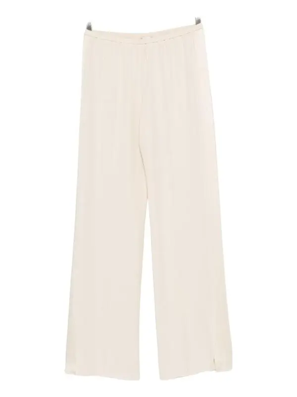 FORTE_FORTE Elasticated Waist Trousers - White