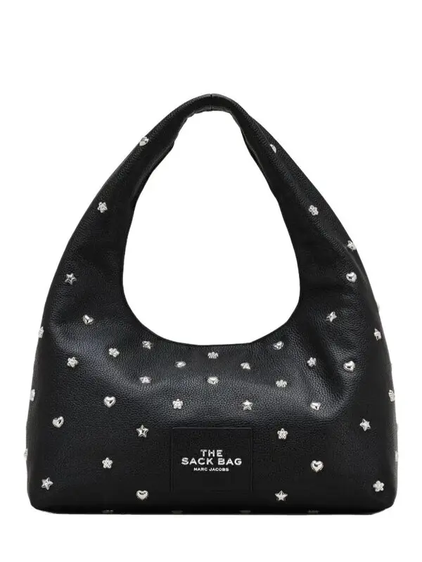 Marc Jacobs Embellished Leather Handbag - Black