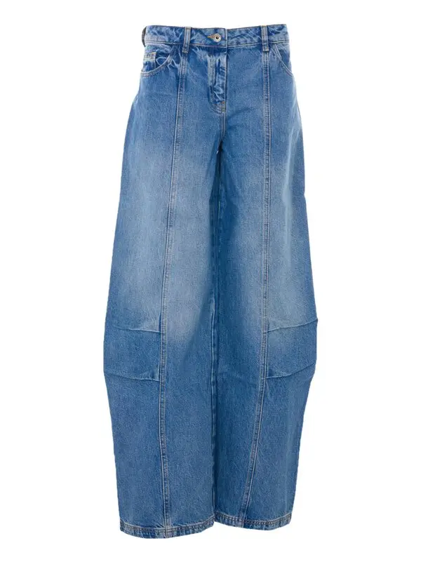 Patrizia Pepe Wide Leg Jeans - Blue