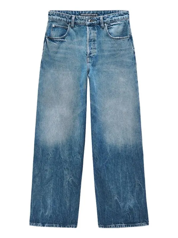 Alexander Wang Surge Wide Leg Jeans - Blue