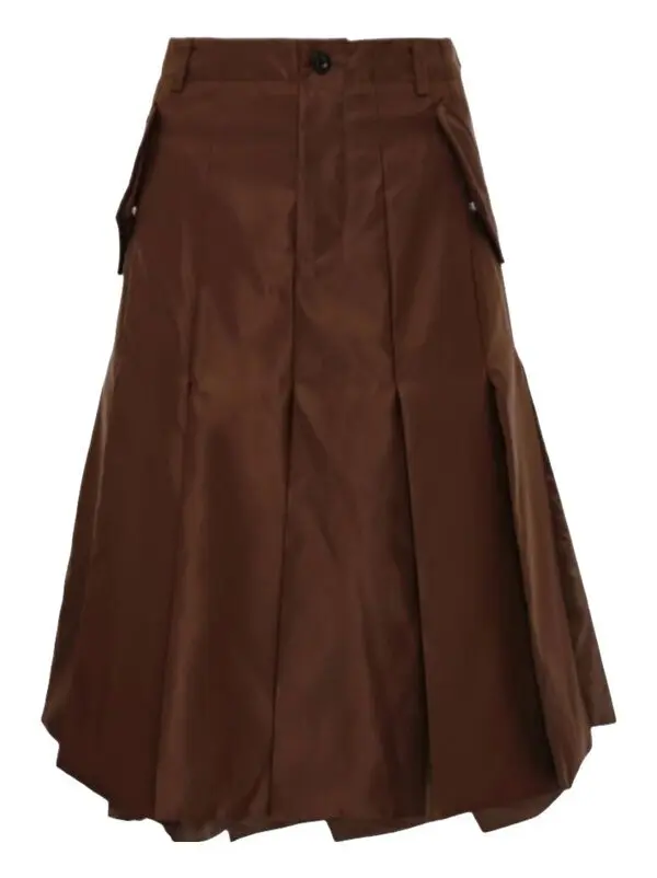 Sacai Twill Skirt - Brown