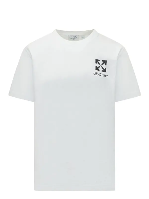 Off-White Logo Printed Crewneck T-shirt - White