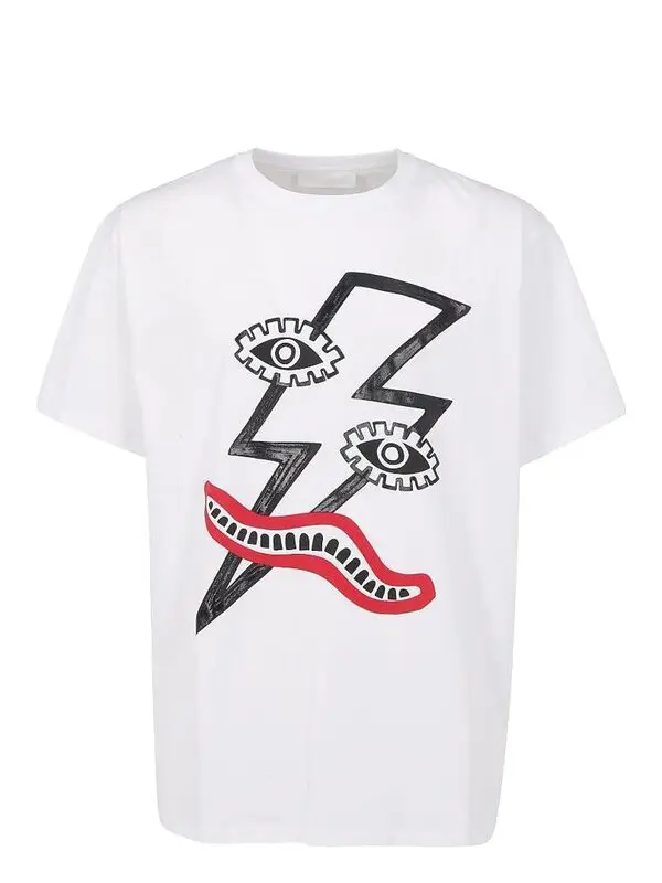 Neil Barrett Graphic Printed T-shirt - White